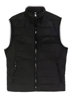 BOSS Logo Water-repellent Gilet - Black