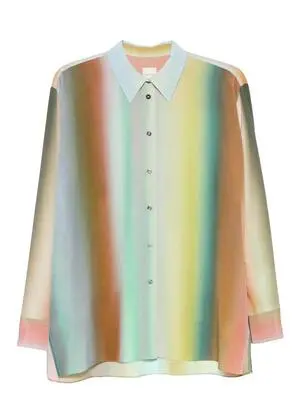 Paul Smith Gradient-print Shirt - Green
