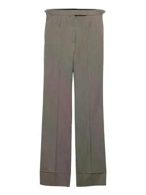 Prada Belted Trousers - Neutrals