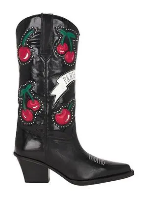 Paris Texas Cherry Blossom Boot 60 - Black
