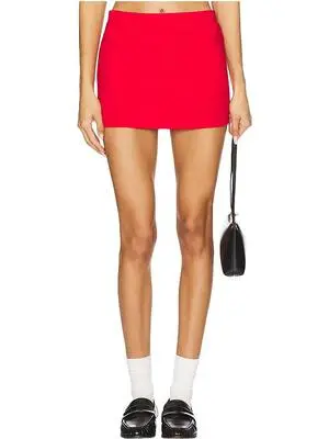 LOVERS AND FRIENDS Molly Mini Skirt - Cherry Red