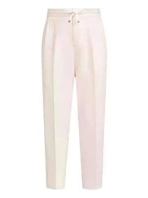 Brunello Cucinelli Drawstring-waist Trousers - White