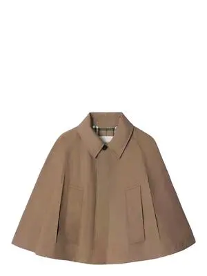 Burberry Twill-weave Cape - Brown