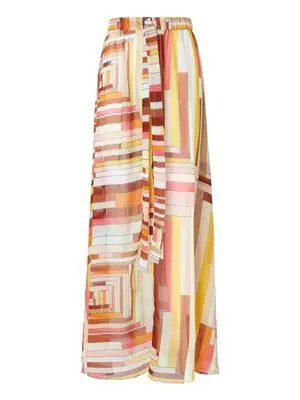 Missoni Printed Maxi Skirt - Orange