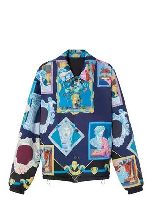 Versace Gallery Reversible Blouson Jacket - Blue