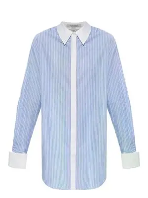 ALLSAINTS Alber Striped Shirt - Blue