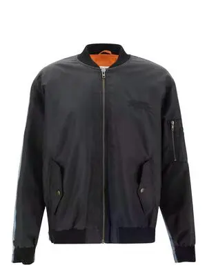 MAISON MARGIELA Denim Bomber Jacket - Black