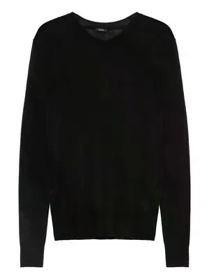 JOSEPH Crew-neck Top - Black
