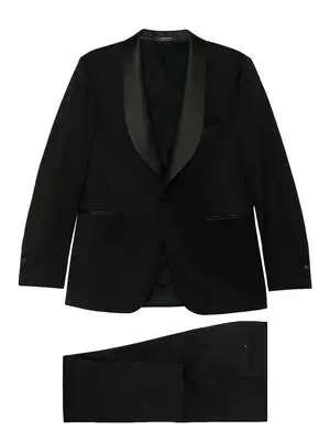 Tagliatore Wool Suit - Black