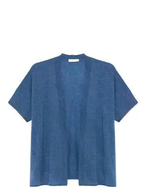 LE TRICOT PERUGIA Open-front Cardigan - Blue