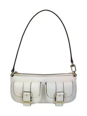 Michael Kors Leather Shoulder Bag - White