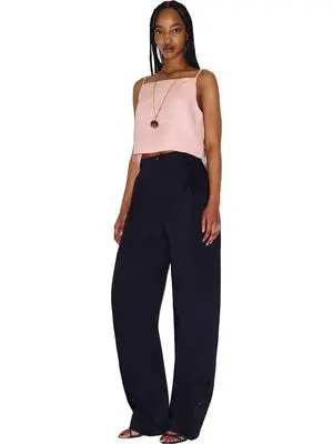 REFORMATION Kerri Linen Top - Pink