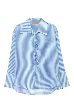 REJINA PYO Saskia Striped Shirt - Blue