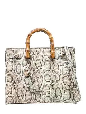 Liu Jo Snakeskin-printed Tote Bag - Neutrals