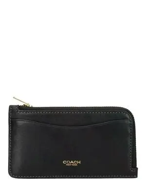 COACH Leather Wallet Black