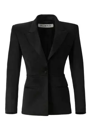 ALMAZ Single-breasted Blazer - Black