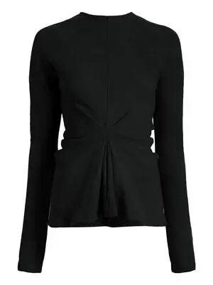 Proenza Schouler White Label Heather Knitted Top - Black