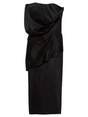 ALMAZ Draped Midi Dress