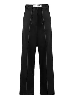 ALMAZ Seam Detail Trousers - Black