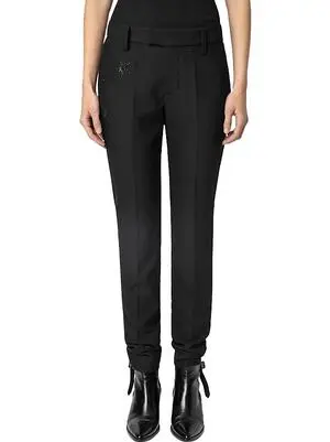 Zadig&Voltaire Prune Strass Star Pants - Black