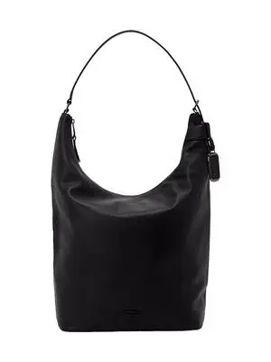 Tumi Voyageur Evora Large Leather Hobo Tote Bag - Black