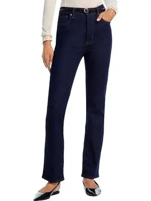FRAME The Pencil Crop High-rise Jeans - Rinse