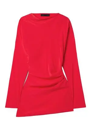 Proenza Schouler Keegan Gathered Top - Red
