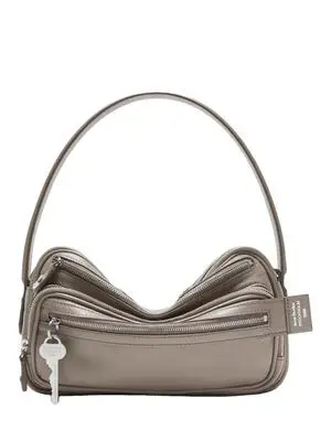 Acne Studios Small Camero Leather Shoulder Bag - Taupe Beige