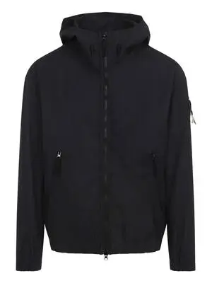 Stone Island Compass Badge Zip-up Jacket - Blue