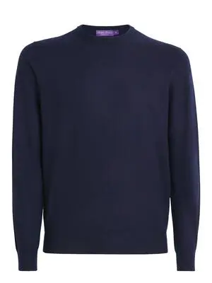 Ralph Lauren Purple Label Cashmere Crew-neck Sweater - Navy