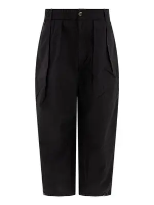 Soeur Cole Pleated Belted Trousers Black