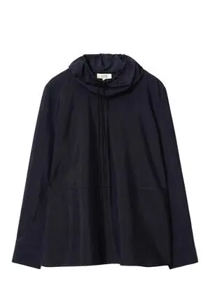 COS Drawstring-Neck Top