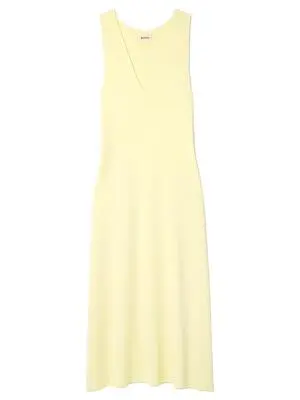 Khaite Keran Stretch-knit Midi Dress - Yellow
