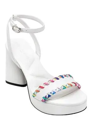 Karl Lagerfeld Paris Haden Platform Sandals - Bright White