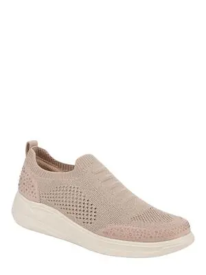 LIFESTRIDE BZees Timeless Platform Slip-On Sneakers Beige