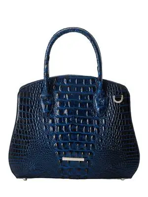 Brahmin Rosetta Croc Embossed Leather Satchel - Anchor