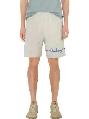 Burberry Logo Detail Shorts - Blue