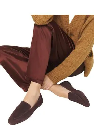 REFORMATION Kat Soft Loafer Round Toe Slip-on - Brown
