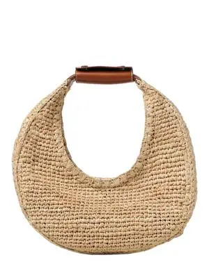 Staud STAUD Raffia Handbag Sand