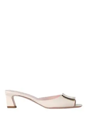 ROGER VIVIER Heeled Sandal - Yellow Cream