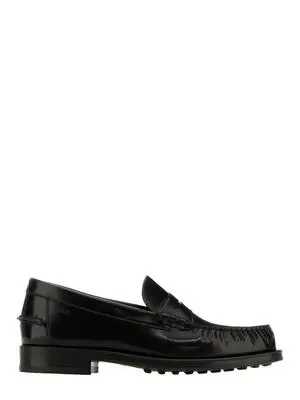 TOD'S Leather Loafers - Black