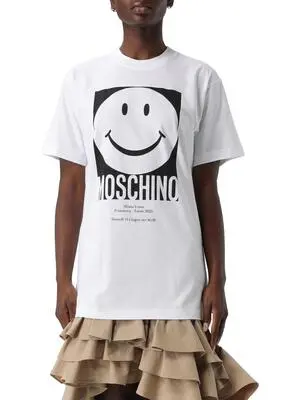 Moschino T-shirt With Smiley Graphic - White