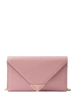 Prada Mini Saffiano Leather Bag - Peach