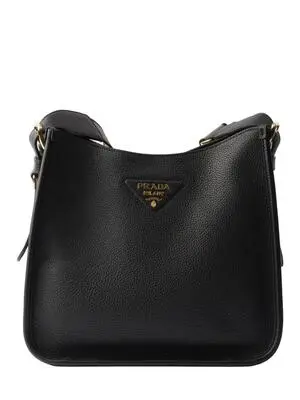Prada Leather Shoulder Bag - Black