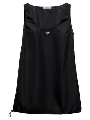 Prada Re-nylon Mini Dress - Black