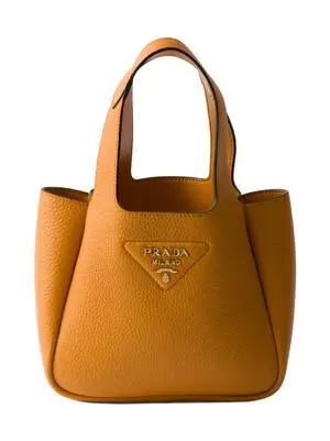 Prada Mini Leather Handbag Orange
