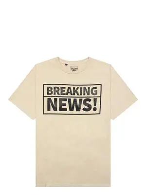 GALLERY DEPT. Breaking News Tee 'antique - White
