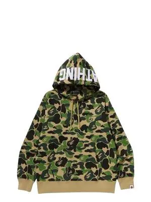 A BATHING APE Abc Camo Pullover Hoodie - Green