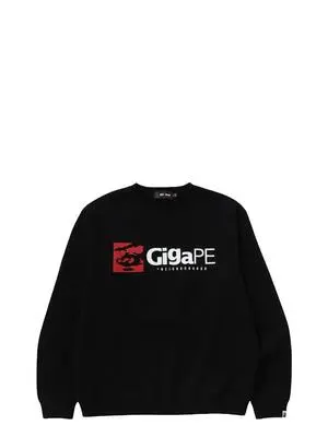 A BATHING APE X Neighborhood Gigape Crewneck Sweatshirt - Black