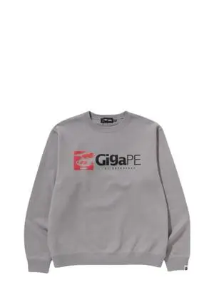 A BATHING APE X Neighborhood Gigape Crewneck Sweatshirt - Grey